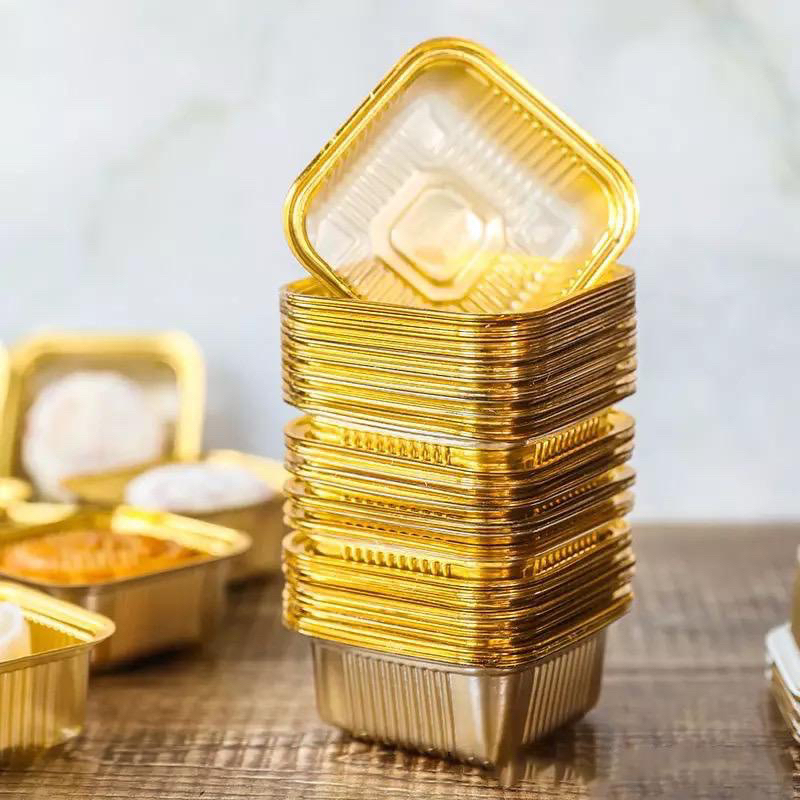 Jual MIKA MOONCAKE, tray gold mooncake, kue bulan cup pudding, kotak mooncake 100/50pcs | Shopee ...