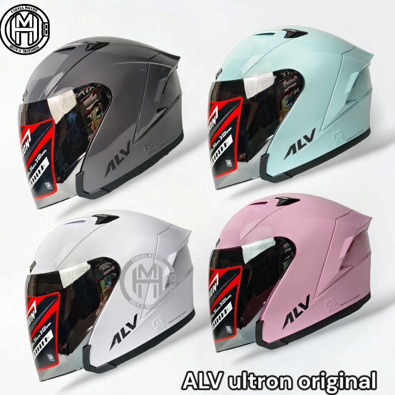 Jual HELM ALV ULTRON SOLID ORIGINAL|HALF FACE | Shopee Indonesia