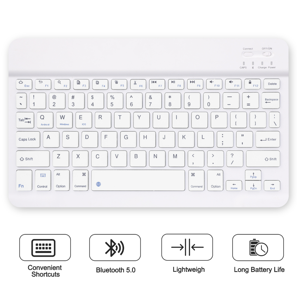 Jual Keysky 10 inch Mini Nirkabel Bluetooth Keyboard + Mouse Combo USB ...