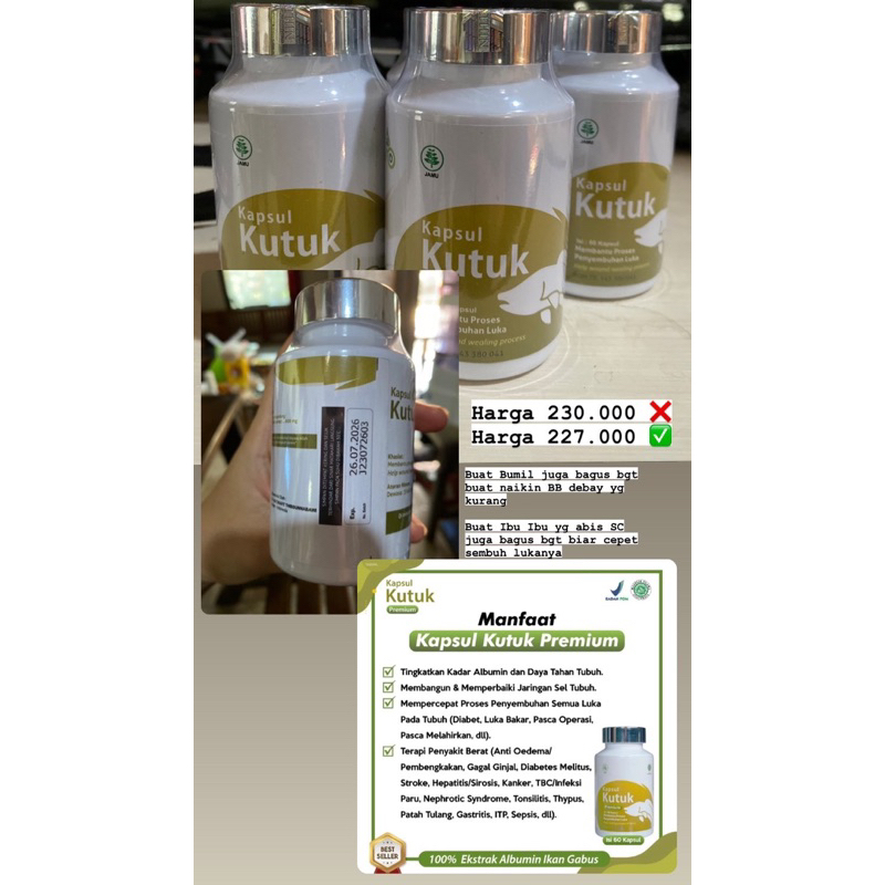 Jual KAPSUL KUTUK - EKSTRAK IKAN GABUS | Shopee Indonesia