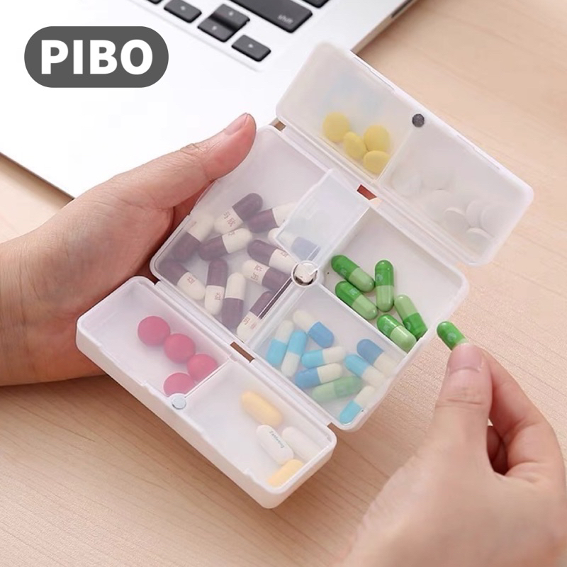 Jual PIBO Kotak Pil 7 Sekat Daily Mingguan Lipat Kreatif Wadah Obat ...