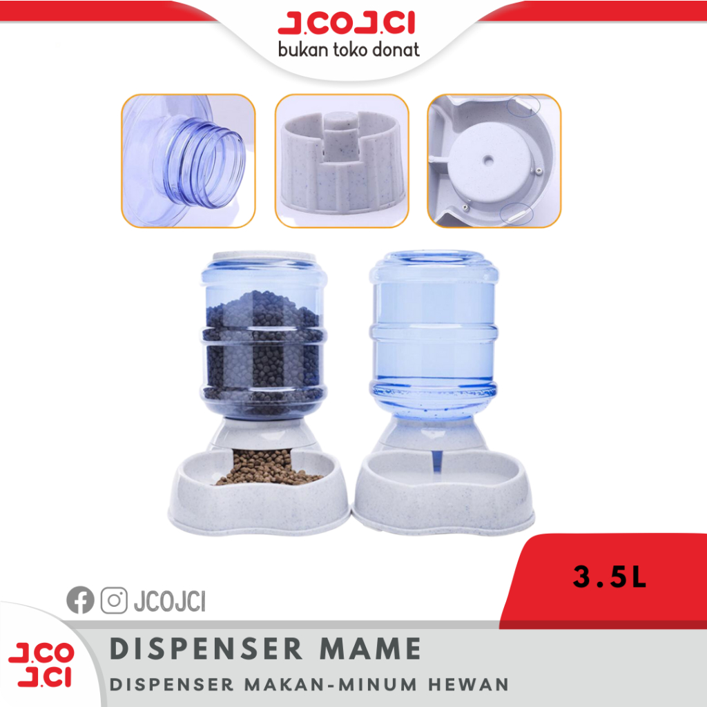 Jual Tempat Minum Anjing Kucing MAME Water Dispenser 3,5 Liter | Shopee ...