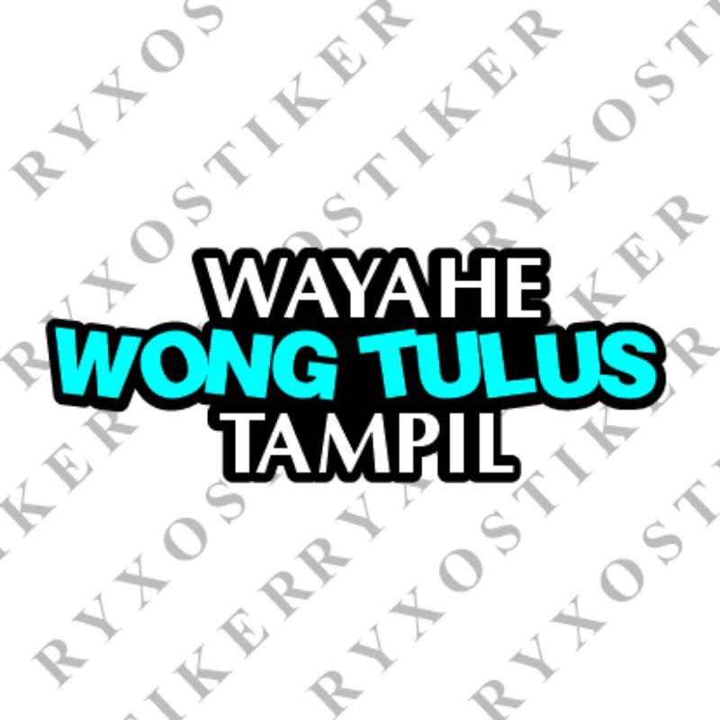 Jual stiker wayahe wong tulus tampil | Shopee Indonesia