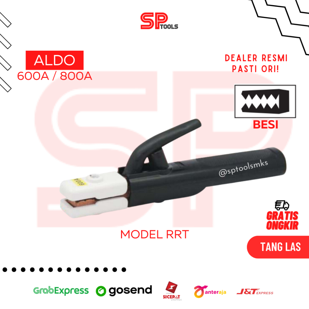 Jual TANG LAS STANG STAND ELECTRODE HOLDER LAS 600A 800A AMPERE ALDO ...