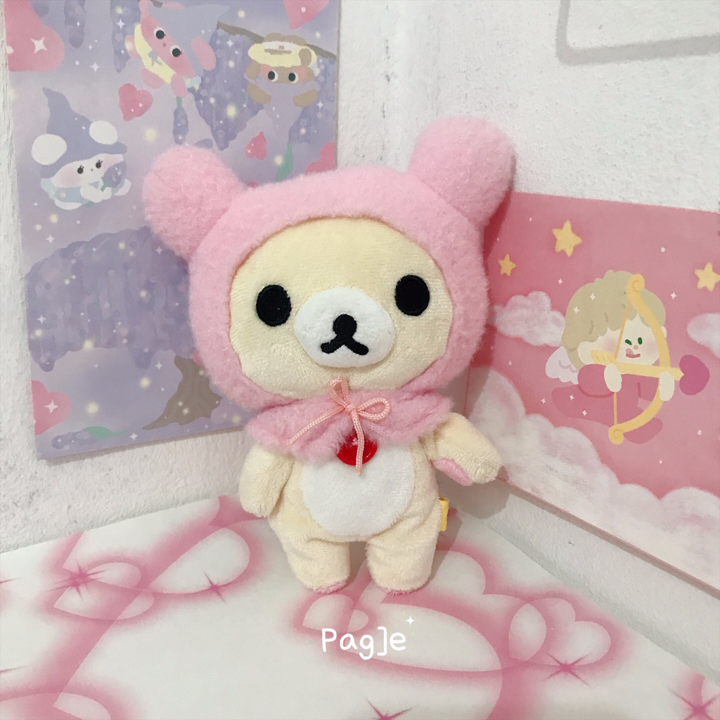 Jual Korilakkuma Rilakkuma Pink Hoodie [New] - Plush Doll Boneka San X ...