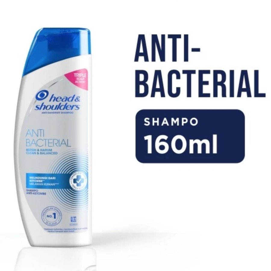 Jual Head & Shoulders Sampo Anti Bacterial Shampoo 160 / 160ml | Shopee Indonesia