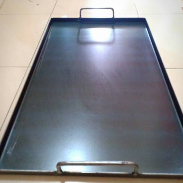 Jual Wajan Datar Burger Kebab Roti Bakar Sosis Ukuran 2 tungku tebal 2 ...