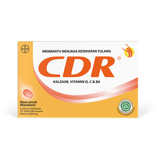 Jual CDR TABLET EFFERVESCENT ISI 20 TABLET UNTUK KESEHATAN TULANG ...