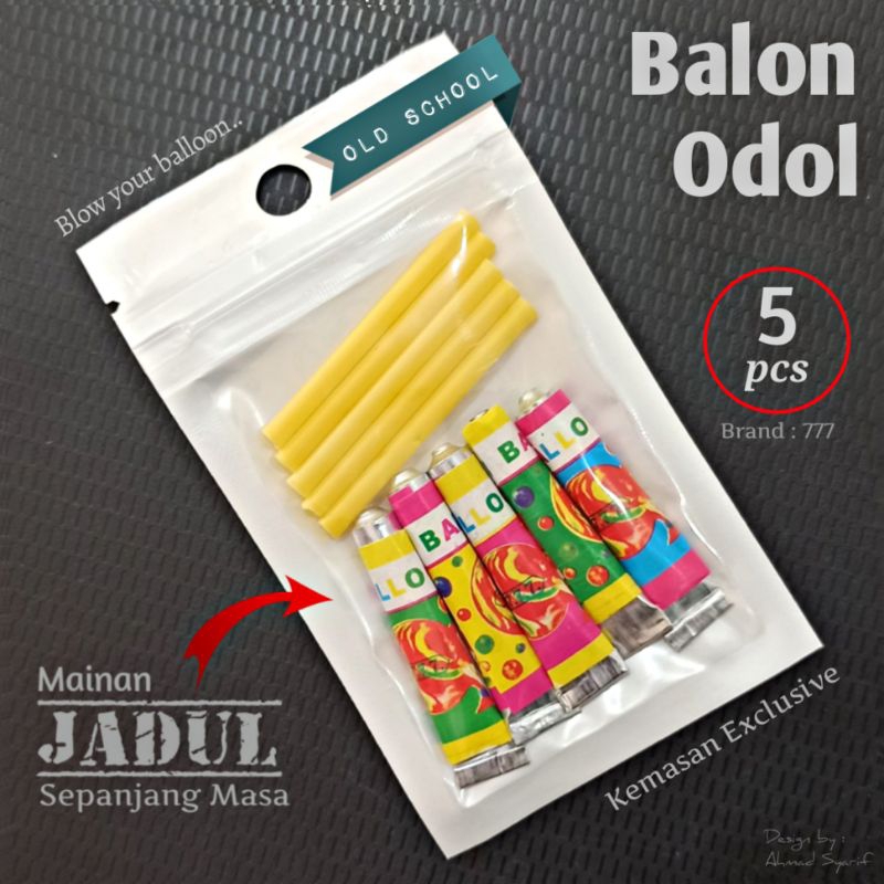 Jual GROSIR 5 Pcs BALON TIUP PASTA KEMASAN SACHET - MAINAN ANAK JADUL ...