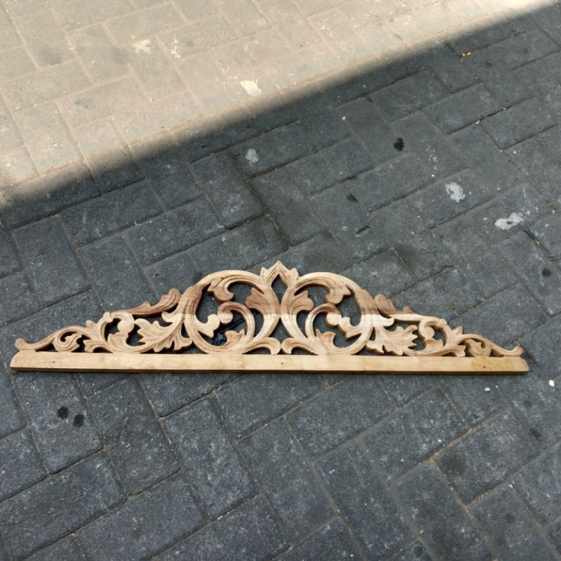 Jual UKIRAN TEMPEL MAHKOTA 100cm, 150cm & 200cm, Ornamen ukir kayu ...