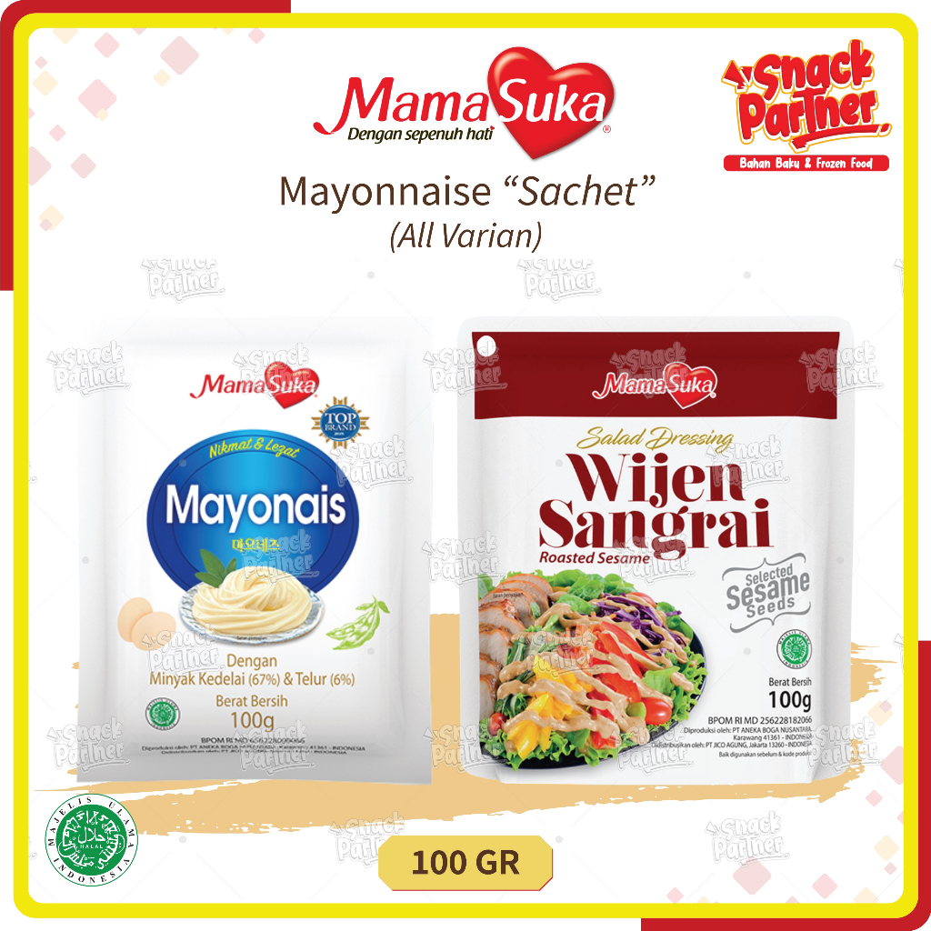 Jual MAMASUKA Mayonnaise Sachet 100 GR | Botol 300 GR - Saos Saus ...