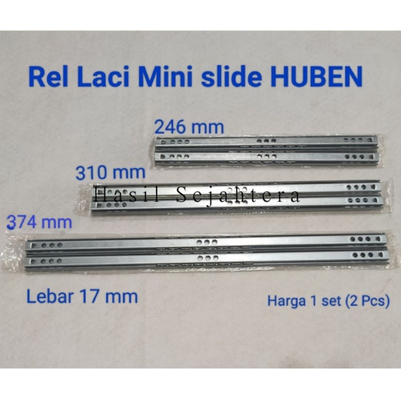 Jual Rel Laci Keyboard Mini Slide Bearing HUBEN Minislide MS-17 , 3 ...