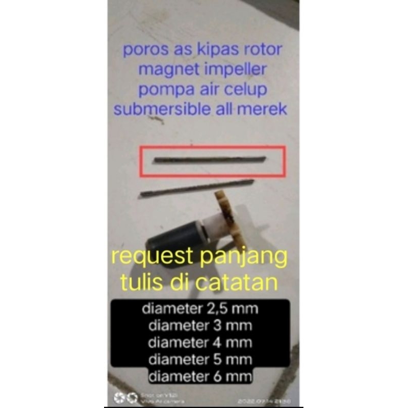 Jual poros as kipas rotor magnet impeller pompa air celup submersible ...