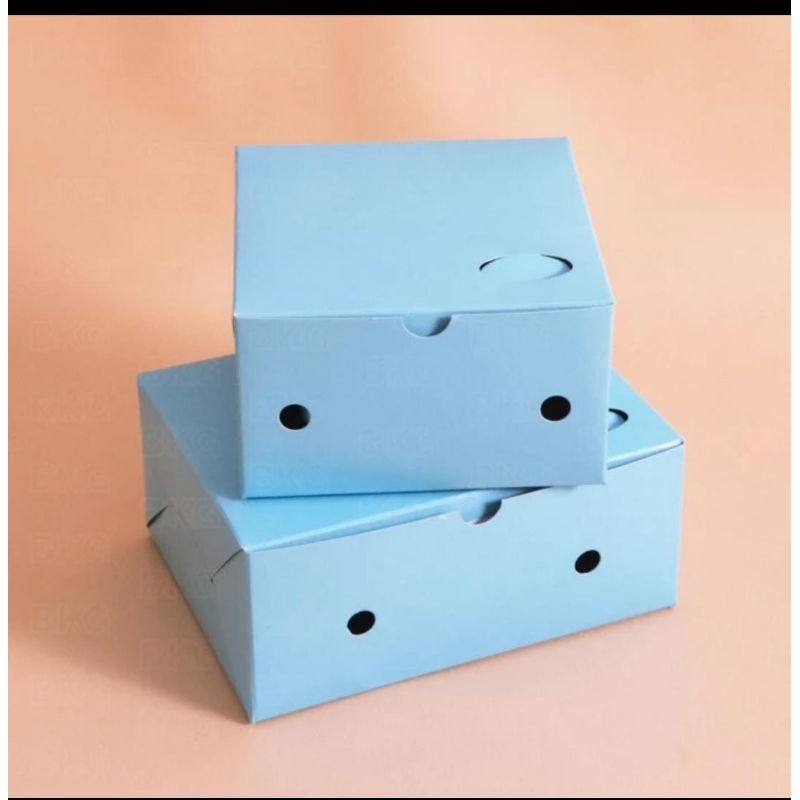 Jual Kotak snack dus snack kue makan kecil warna 12x14x7 cm 1pcs ...