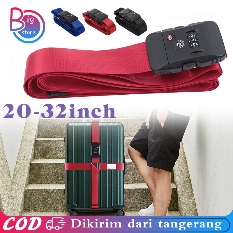 Jual Strap Koper TSA Sabuk Koper TSA Tali Koper TSA Cross Luggage Strap ...