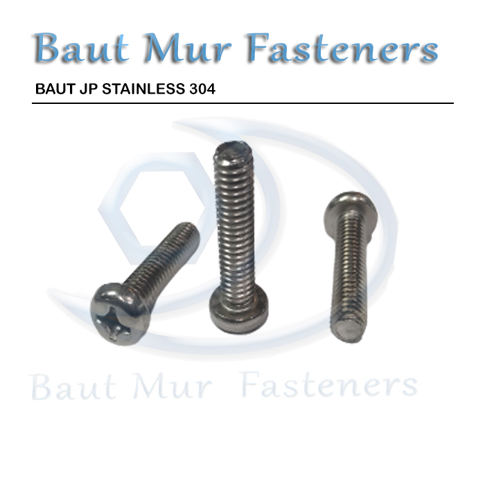 Jual Baut JP Stainless 304 M3 x 8mm | Shopee Indonesia