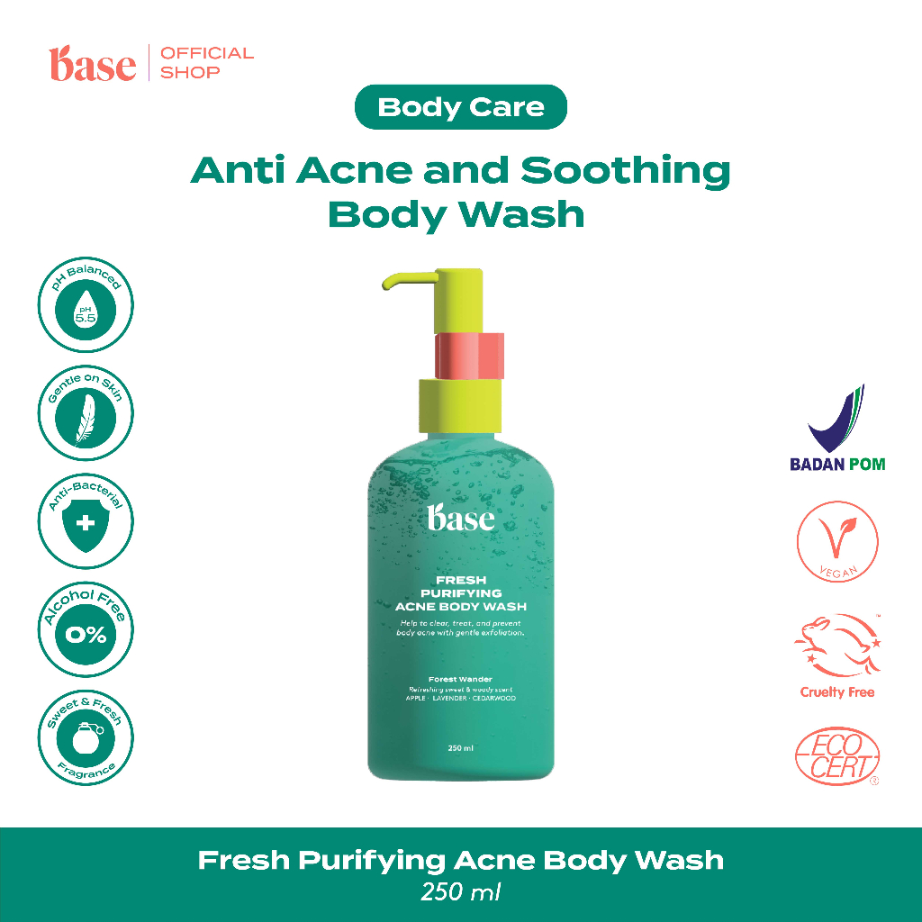 Jual BASE Fresh Purifying Acne Body Wash - Sabun Mandi Melembapkan ...