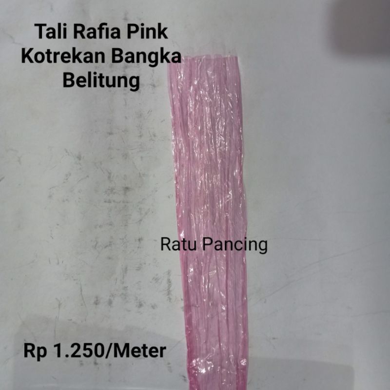 Jual Tali Rafia Pink Kotrekan Sabiki Bangka Belitung Tali Plastik Rp. 1 ...
