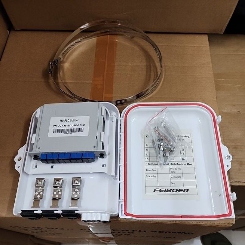 Jual odp 8 core lengkap box spliter 1:8 murah | Shopee Indonesia