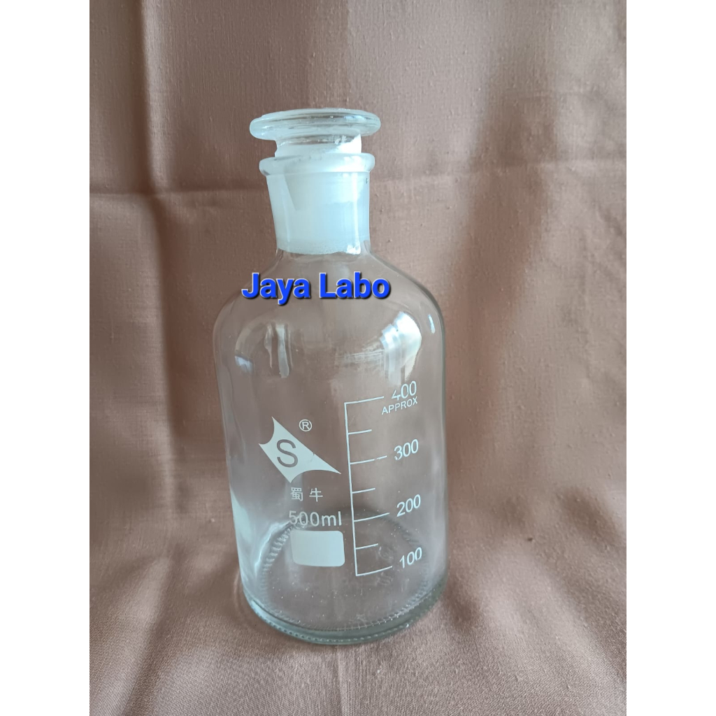 Jual RRC Reagent Bottle Vol. 500 ml Clear (Bening)/ Botol Reagen Narrow ...
