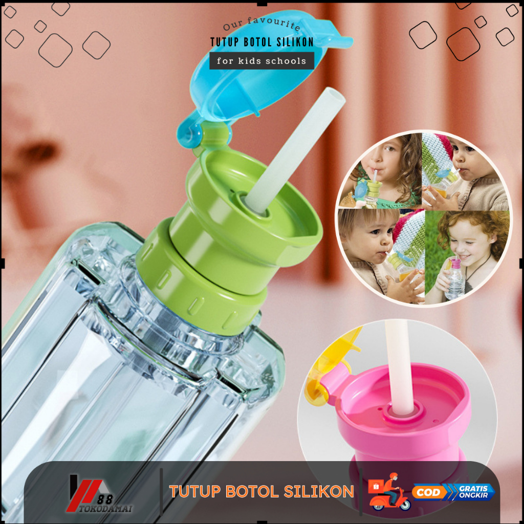 Jual TUTUP BOTOL MINUMAN BAYI ANTI TUMPAH DENGAN SEDOTAN | Shopee Indonesia