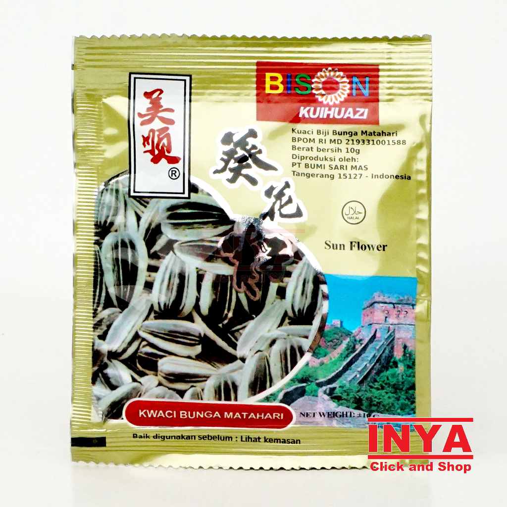 Jual Bison Kuihuazi 10gr Sachet - Kuaci Biji Bunga Matahari - Sun ...