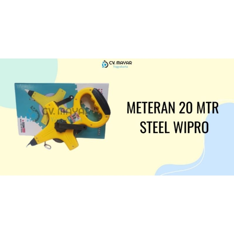 Jual meteran roll 20 meter besi wipro | Shopee Indonesia