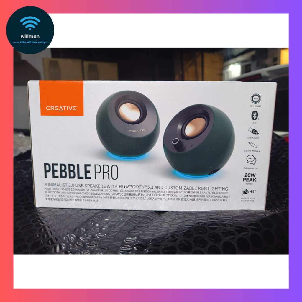 Jual Creative Pebble Pro RGB Bluetooth 5.3 Speaker 2.0 USB C PC Laptop ...