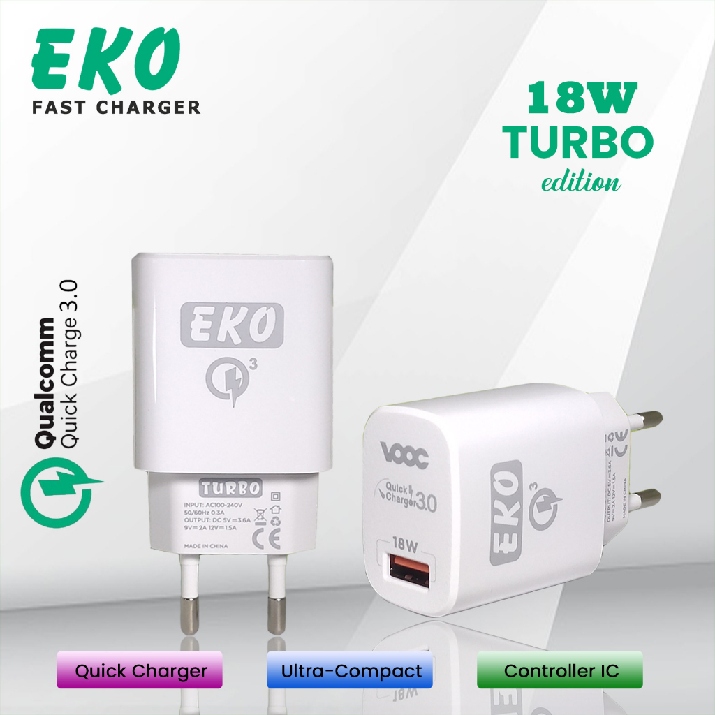 Jual CHARGER TC EKO TURBO Edition 18 W | Shopee Indonesia