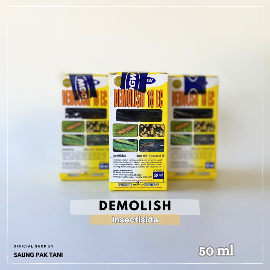 Jual DEMOLISH 18 EC 50 ML INSEKTISIDA ABAMEKTIN | Shopee Indonesia