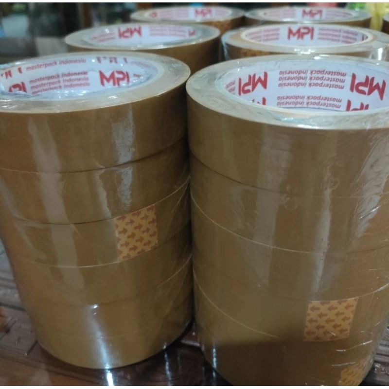 Jual Lakban Cokelat MPI 24 mm x 100 yard x 45 mikron Harga Satuan ...