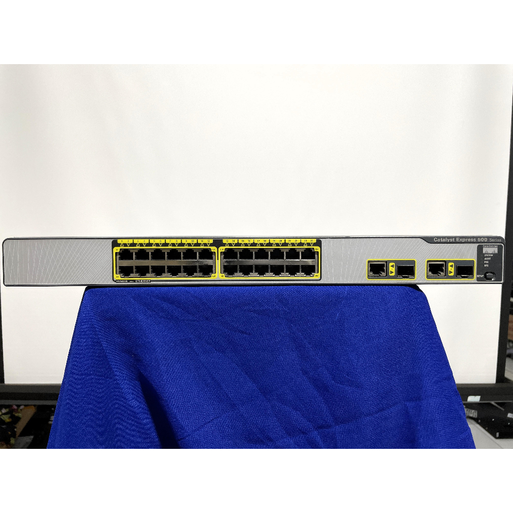 Jual switch cisco catalyst express 500 24 pc 24 port poe 2 gigabit web ...