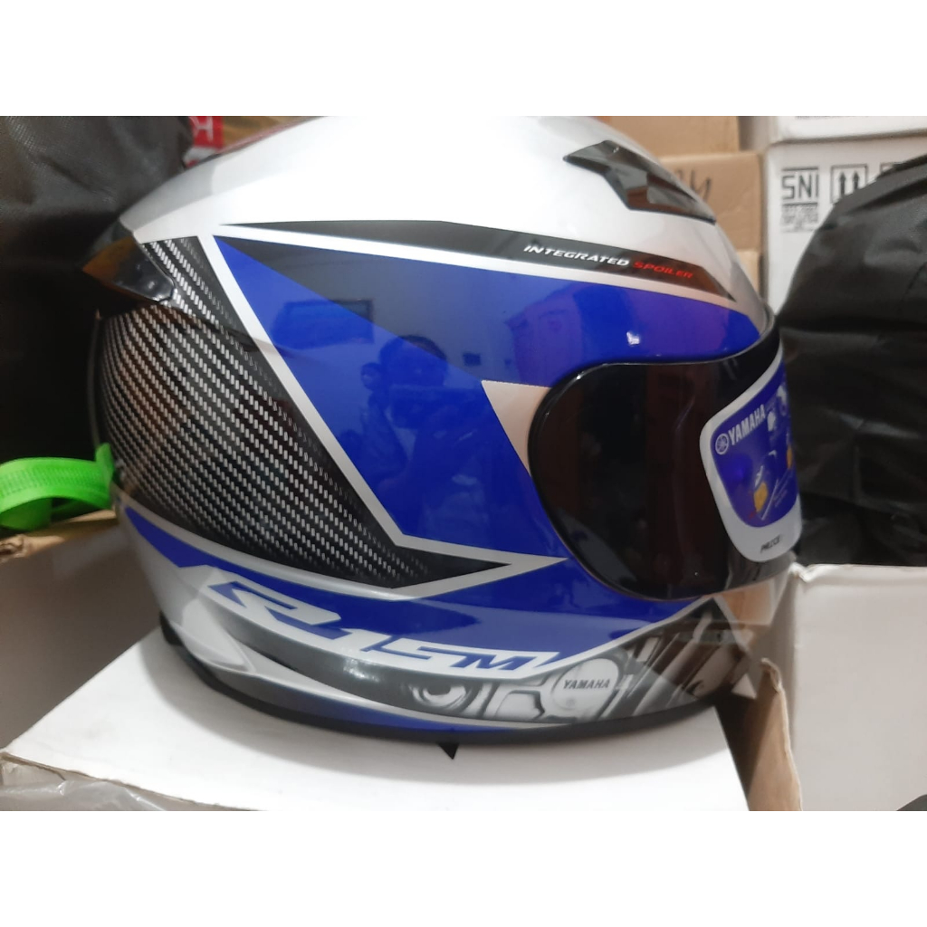 Jual Helm Yamaha Full Face / Helm Fullface Yamaha R15 M Original ...