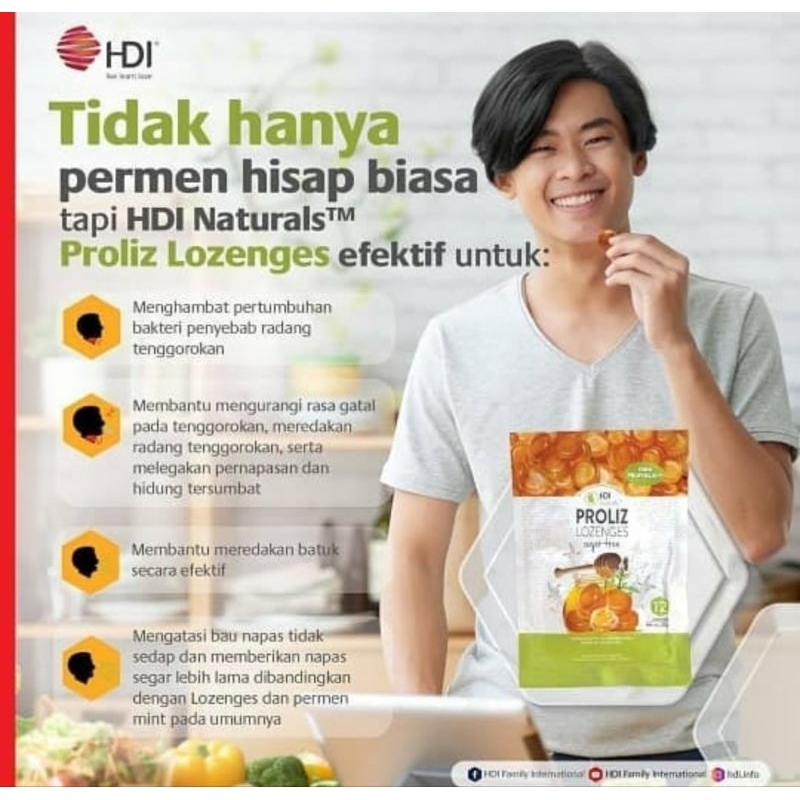 Jual PERMEN PROLIZ LOZENGES HDI DIJAMIN 100% ORIGINAL. EXP 2025 DAN ...