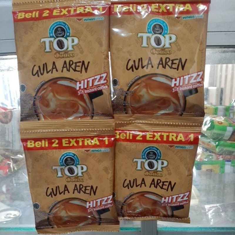Jual Top Coffee Gula Aren 1 Renceng Isi 15pcs Kopi Instant 3in1 Bubuk ...