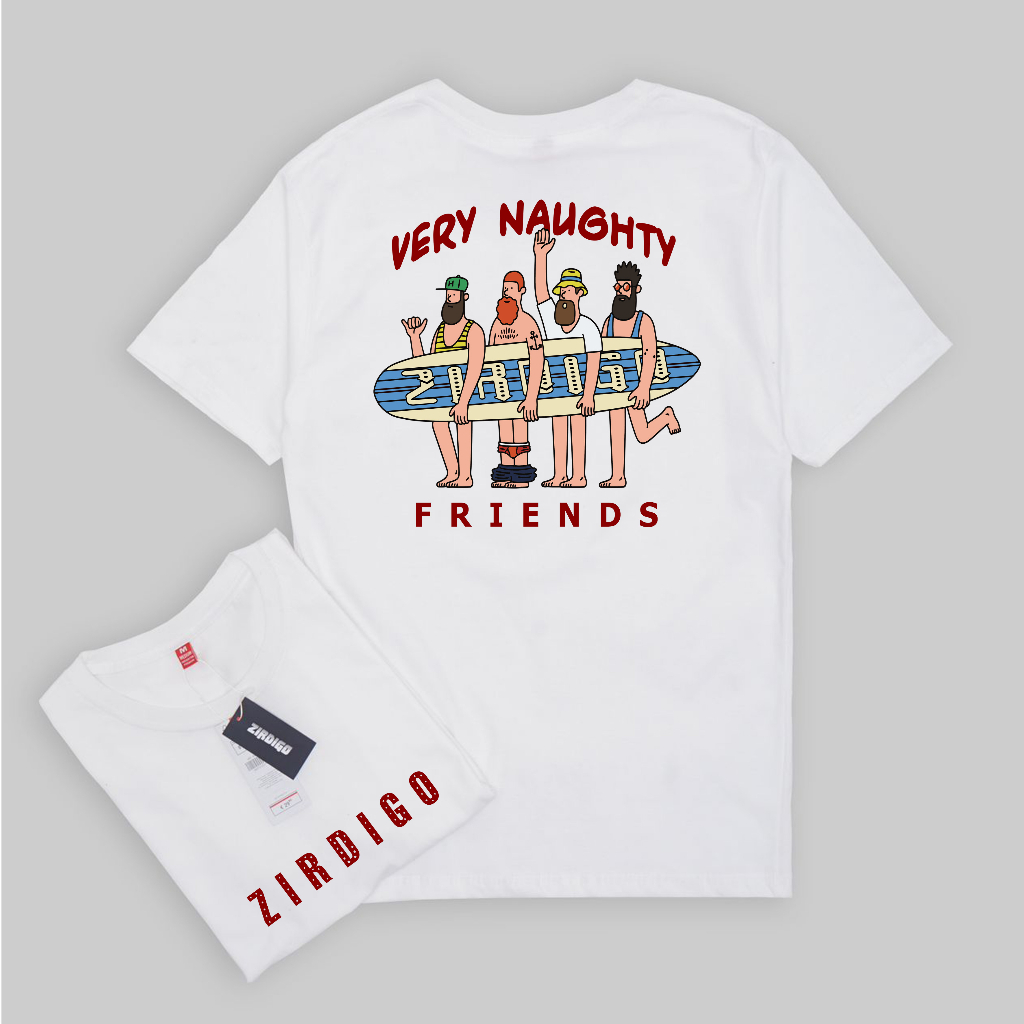Jual Zirdigo Kaos Distro Friends debe Lengan Pendek Print Quality Baju ...