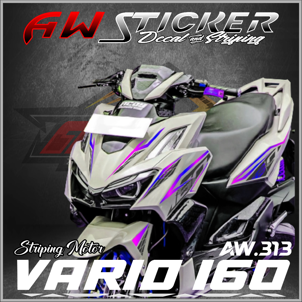 Jual Sticker Striping Vario 160 Sticker Transparan Vario Sticker vario ...