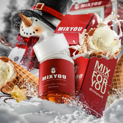 Jual LIQUID MIXYOU 60ML 3MG 6MG FREEBASE SERIES V1 MILKY VANILLA ICE ...