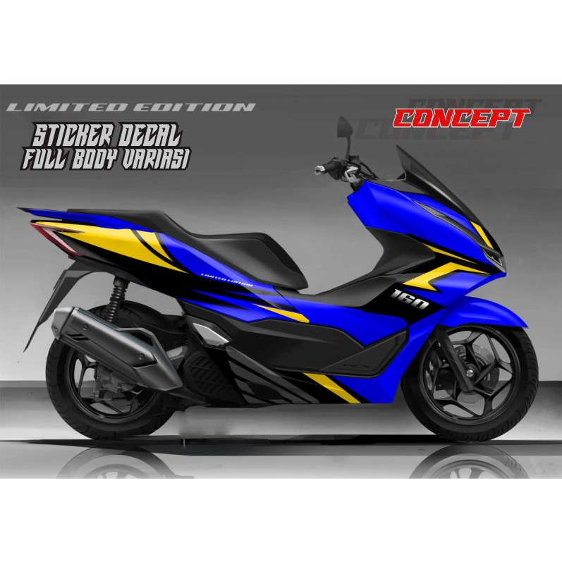 Jual Decal sticker honda pcx 150/160 full body variasi motif simple ...