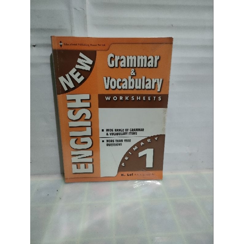 Jual buku primary 1 new grammar & vocabulary worksheets | Shopee Indonesia