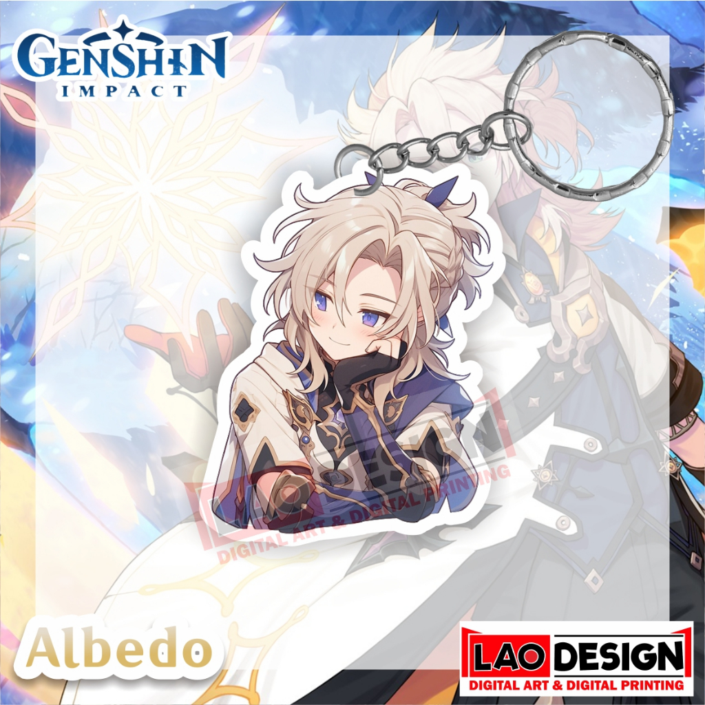 Jual Gantungan Kunci ALBEDO Genshin Impact - Gantungan Kunci Genshin ...