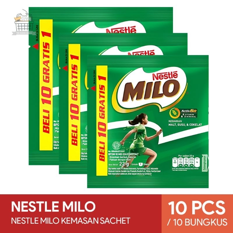 Jual Milo Kemasan Sachet - Nestle Milo Bubuk - 10 Sachet | Shopee Indonesia