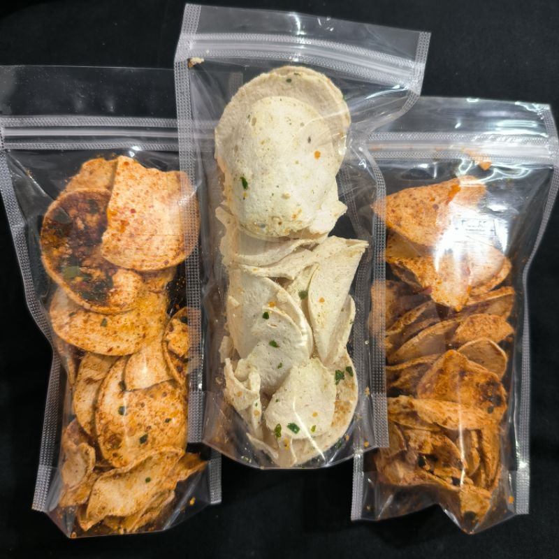 Jual Keripik Basreng koin Daun Jeruk 50 gram Premium | Shopee Indonesia