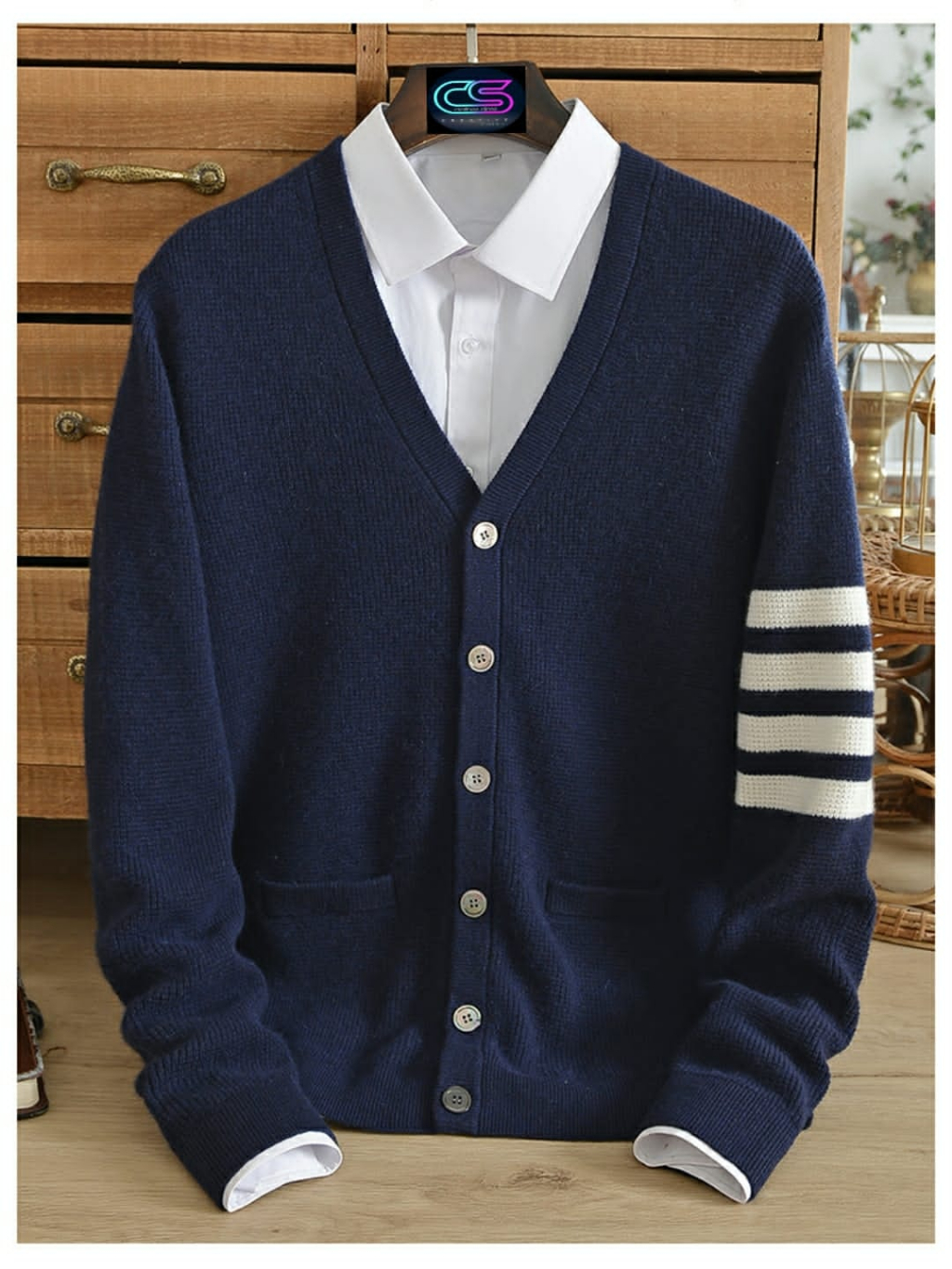 Jual Cardigan Pria / Cardigan Rajut Formal Lengan Panjang Cotton Rajut ...