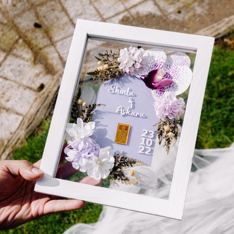 Jual Mahar Pernikahan Transparan Akrilik / Mahar Nikah Modern Rustik ...