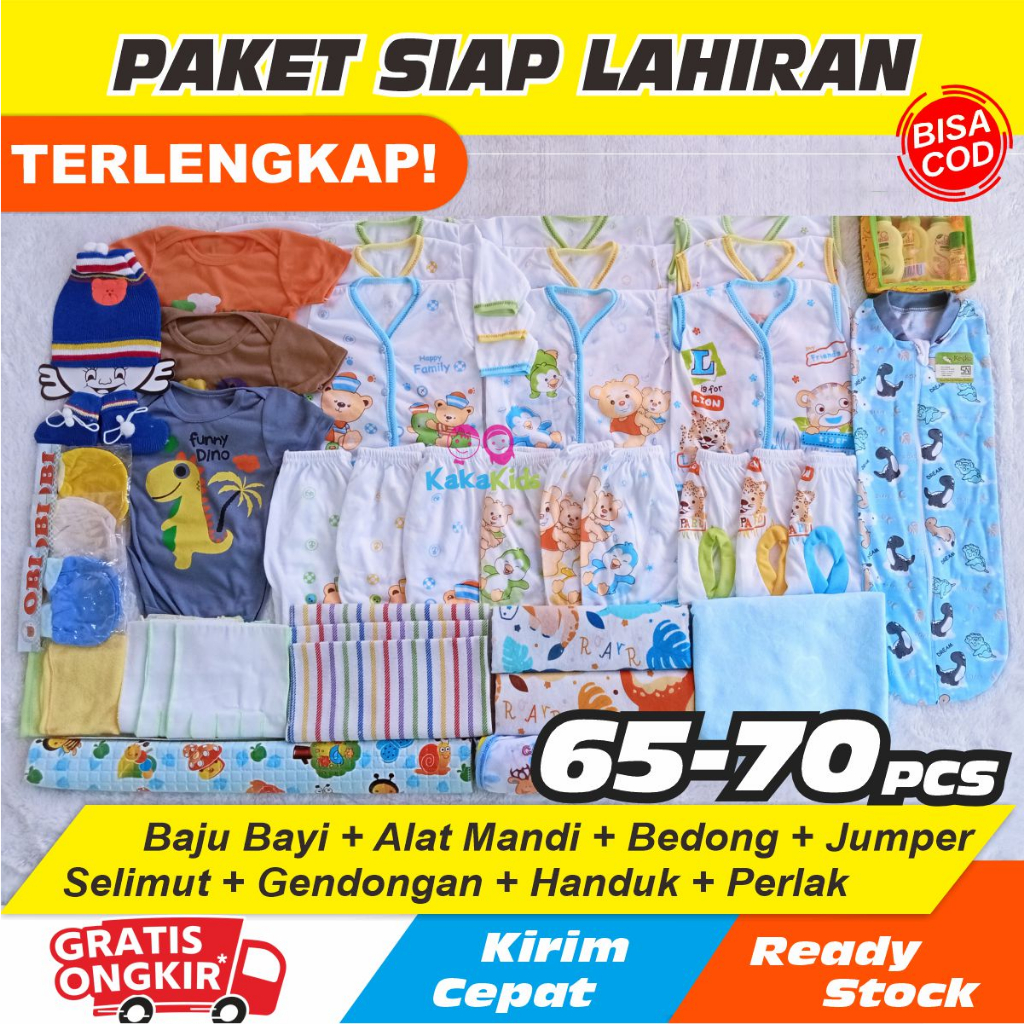Jual Paket Lahiran Lengkap (Baju Bayi Baru Lahir + Perlengkapan Bayi ...