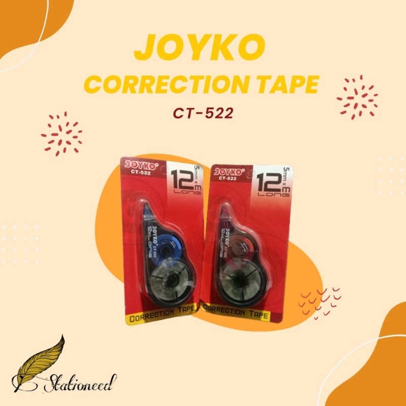 Jual Correction Tape / Tipe-x Kertas / Pita Koreksi Joyko CT-522 12m ...