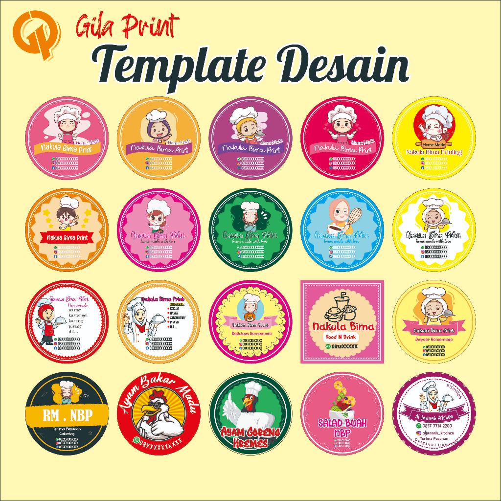 Jual CETAK STIKER LABEL CROMO / LABEL MAKANAN CROMO / LABEL PRODUK ...