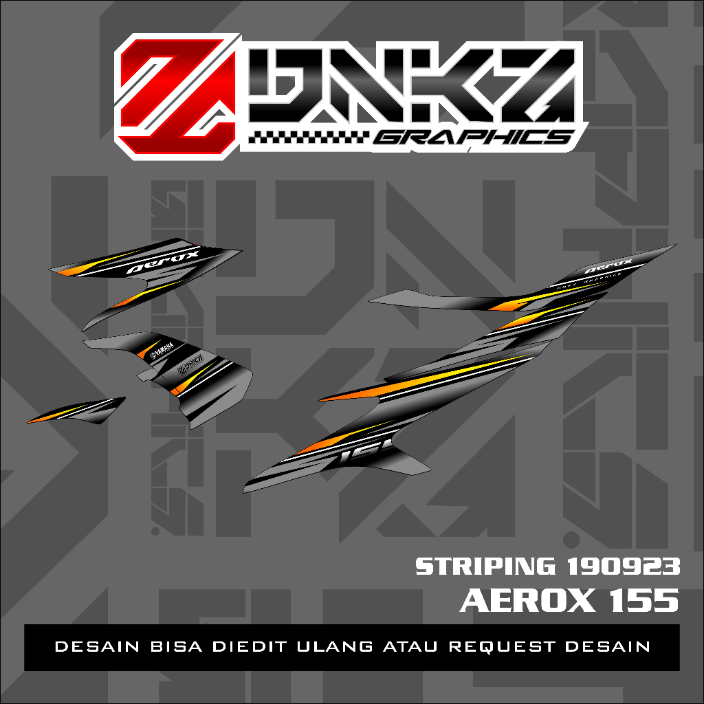 Jual Stiker Aerox 155 Decal Striping Aerox 155 Premium Racing N190923 ...