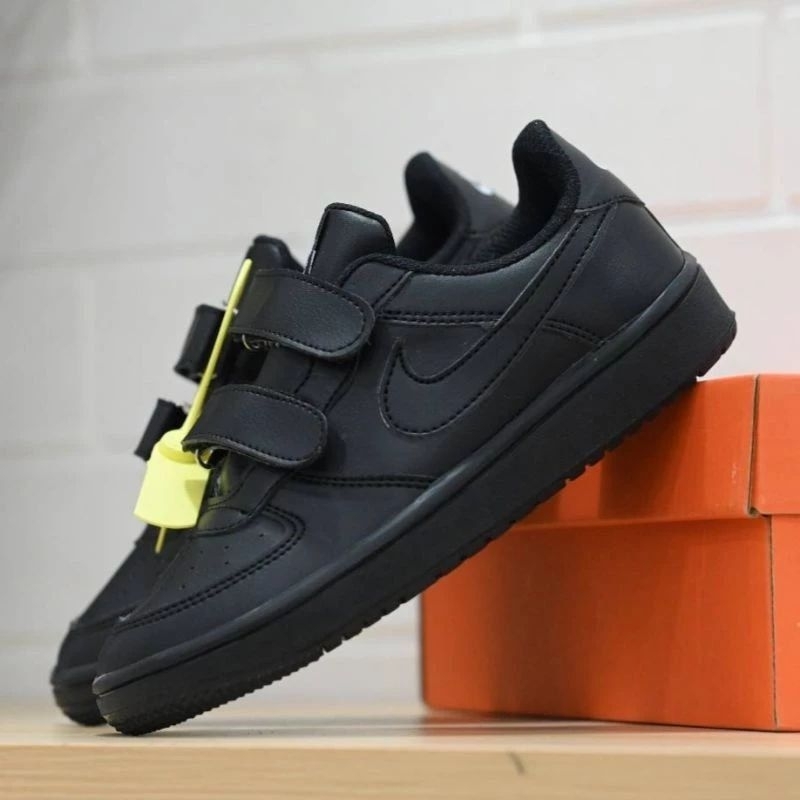 Jual Sepatu Sekolah Anak Nike Force One Hitam Polos Sepatu Anak Sekolah ...